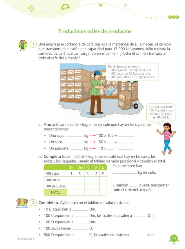 Hoja De Trabajo De Variables De Quinto Grado