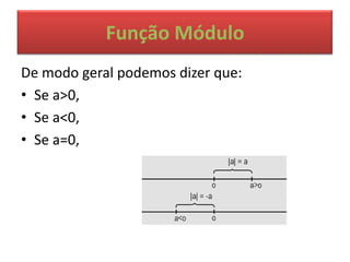 Matemática a função módulo | PPTX