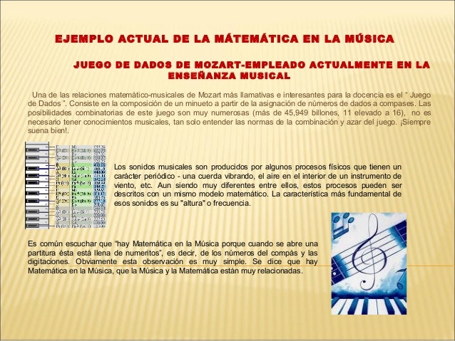 Matemática en la música (presentación)
