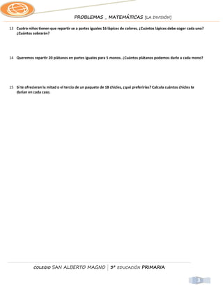 Matemáticas78[división problemas] | PDF