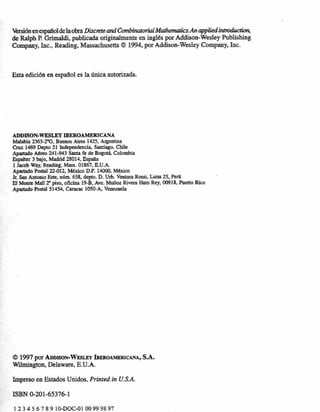 Matemáticas discreta y combinatoria, 3ra Edición - Ralph R. Grimaldi ...