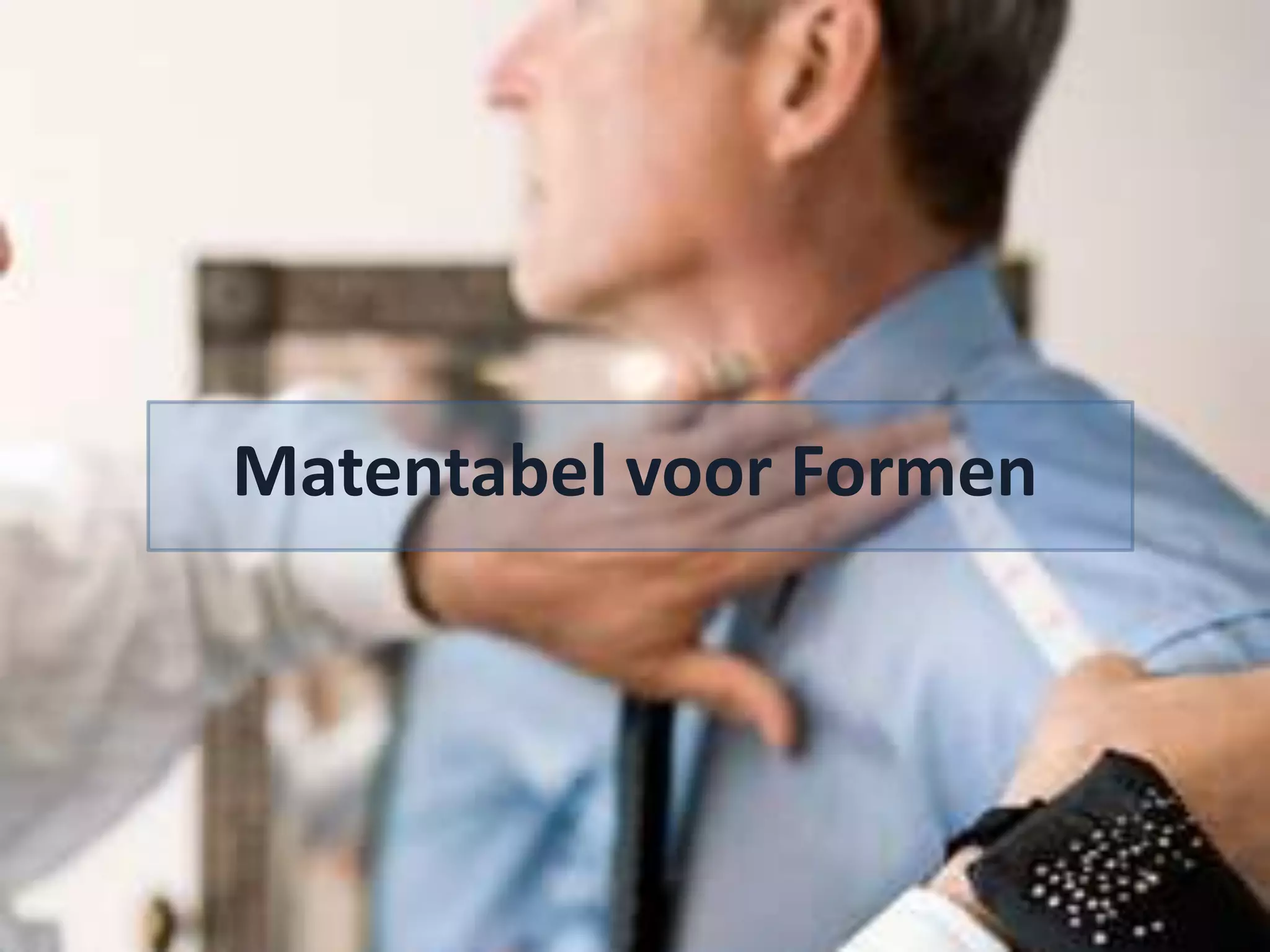 Matentabel voor formen | PPTX
