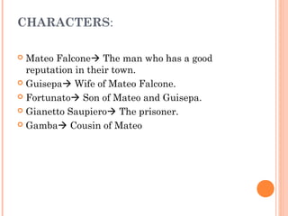 Mateo falcone(World Literature) | PPT