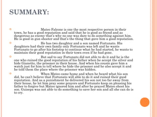 Mateo falcone(World Literature) | PPT