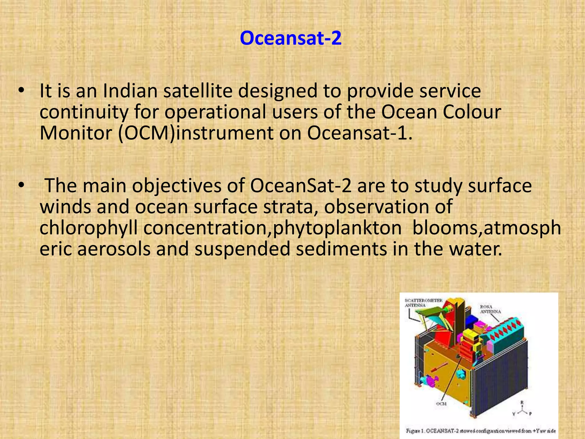 mateorological and ocean monitoring satellite (2).pptx | Geography ...