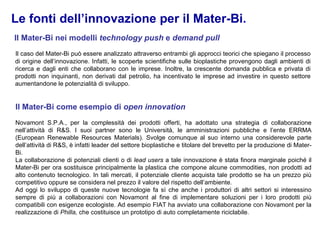 Mater Bi | PPT | Business | Business and Finance