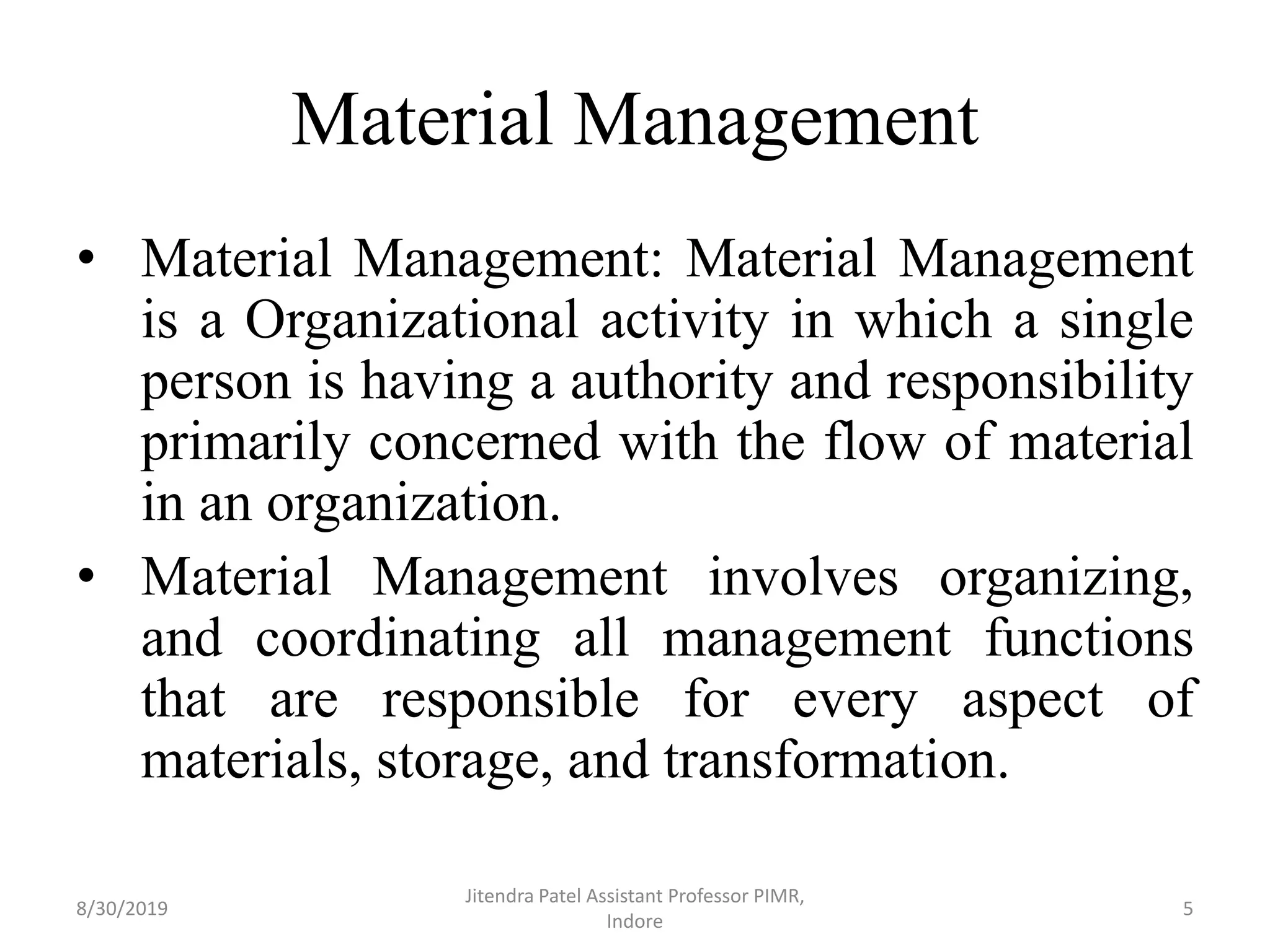 Materail management , purchase management, material handling,Purchase ...