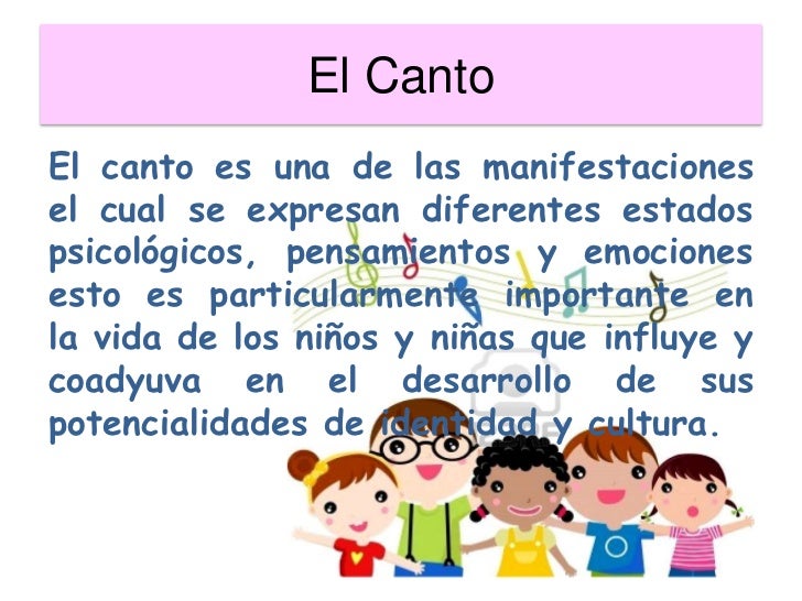 Aprendiendo atraves del canto