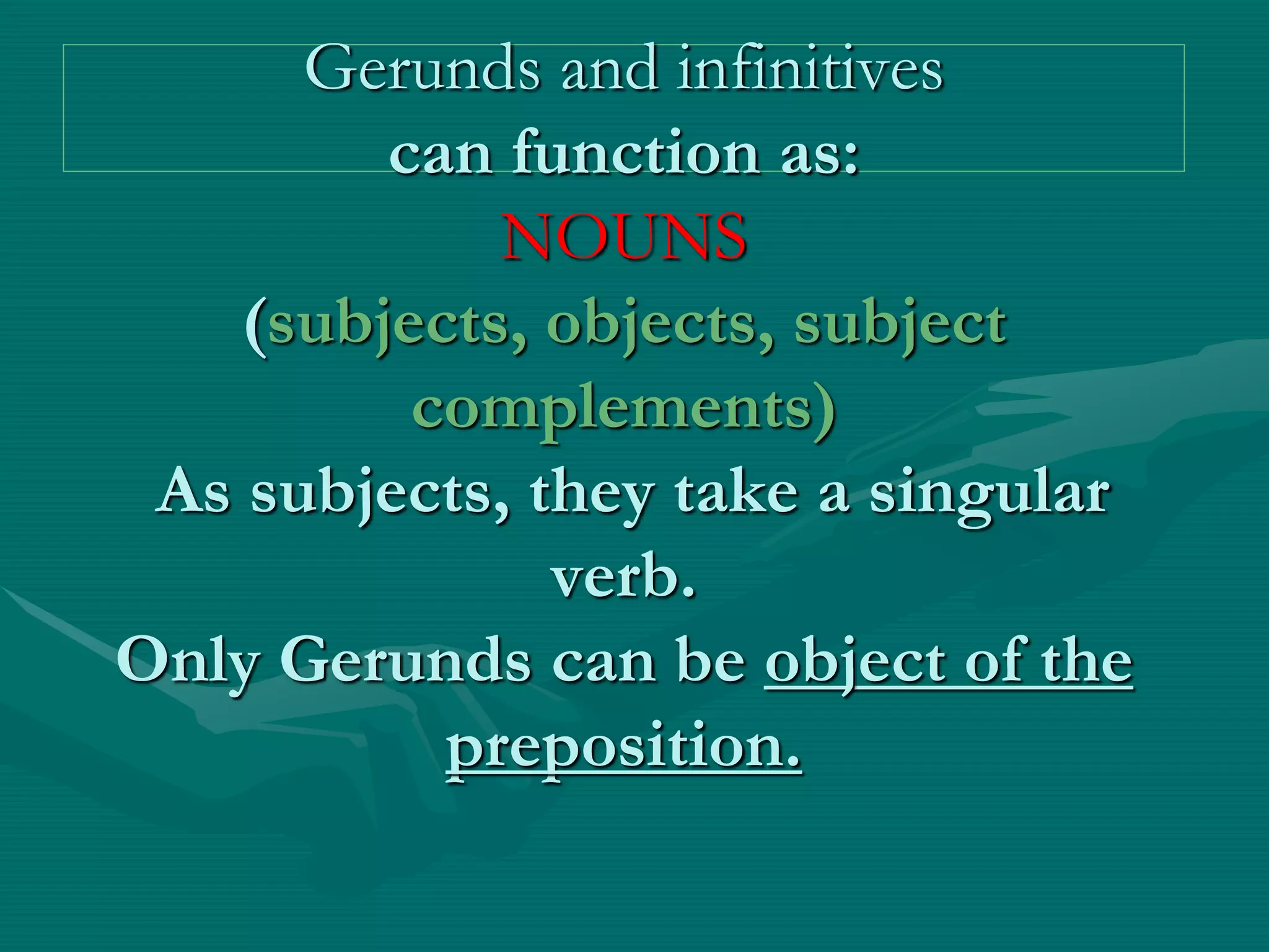 GERUND AND TO INFINITIVE.ppt