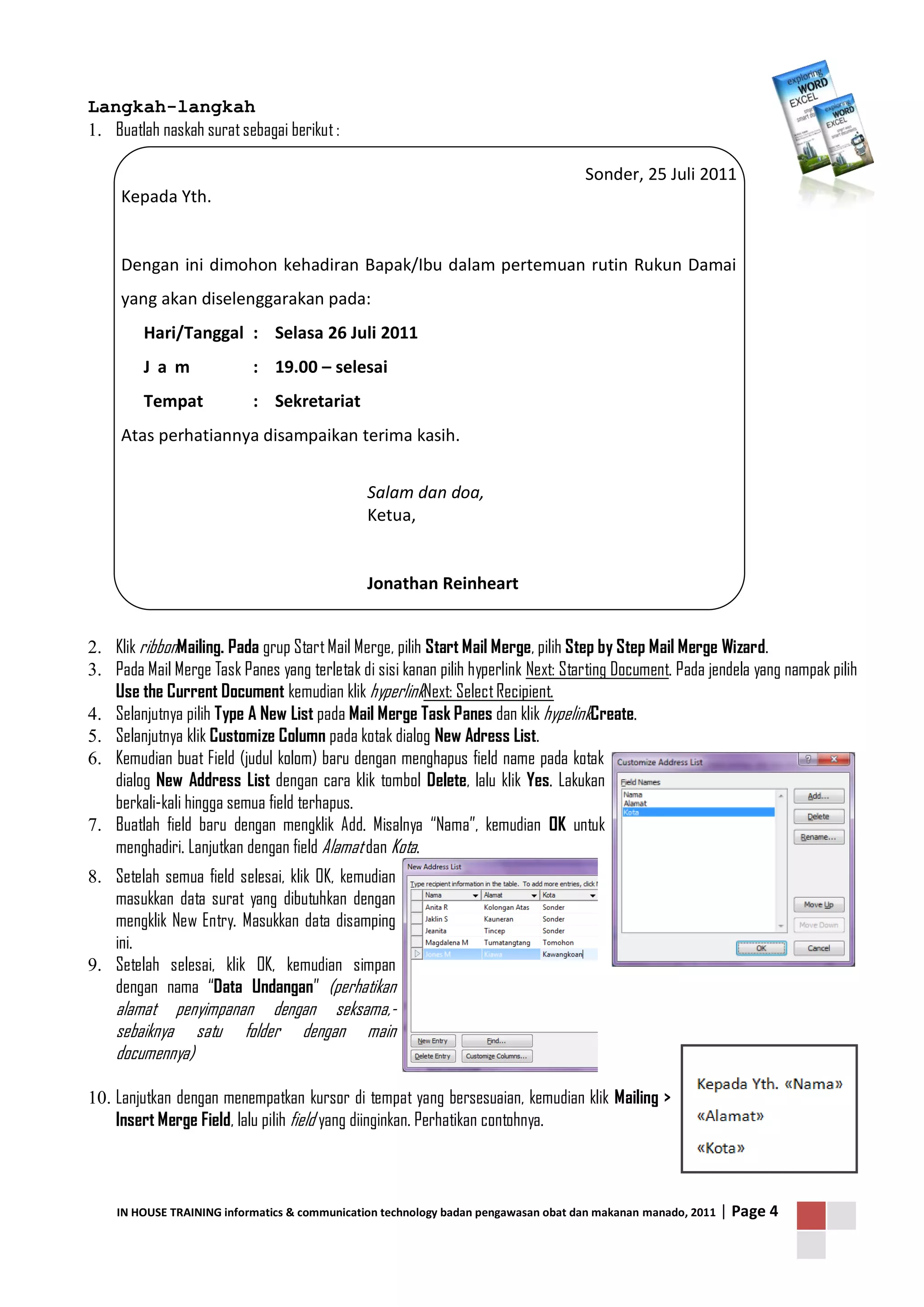 exploring Word 'n Excel: smart ways, smart documents | PDF