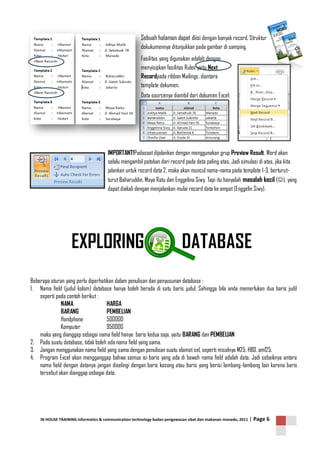 exploring Word 'n Excel: smart ways, smart documents | PDF
