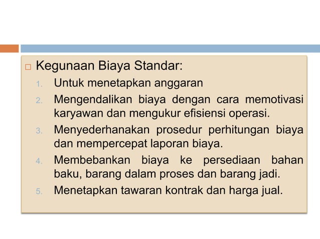Perhitungan Biaya Standar-penetapan standar dan analisis varians.ppt