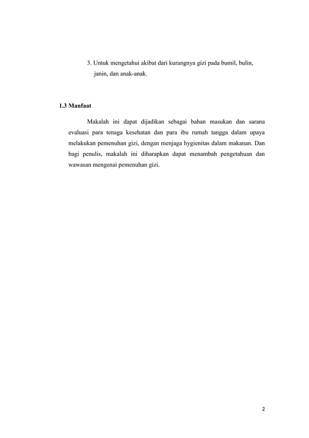 pemenuhan gizi terhadap kebutuhan | PDF