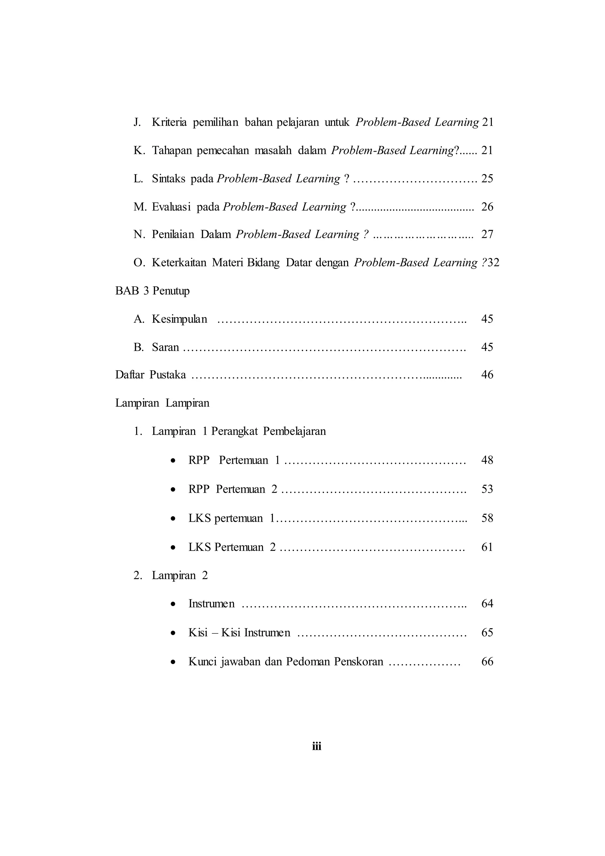 MAKALAH MODEL PEMBELAJARAN BERBASIS MASALAH ( PROBLEM BASED LEARNING ...