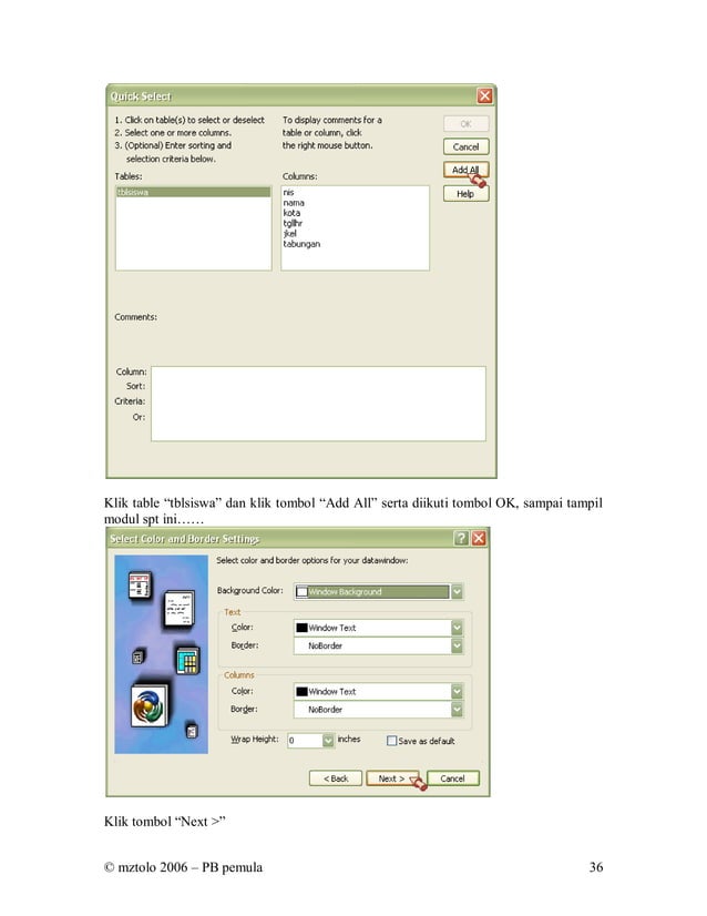 membuat program sederhana menggunakan power builder | PDF