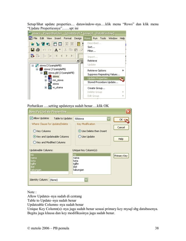 membuat program sederhana menggunakan power builder | PDF