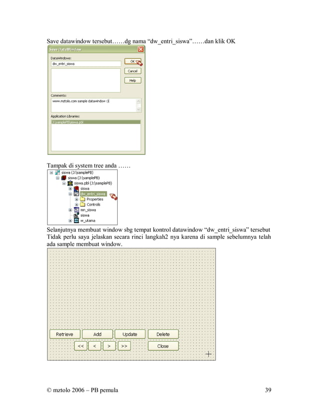 membuat program sederhana menggunakan power builder | PDF
