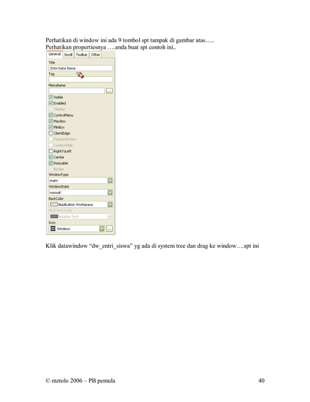 membuat program sederhana menggunakan power builder | PDF