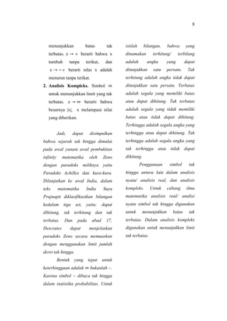 Menguak Simbol Tak Hingga | PDF
