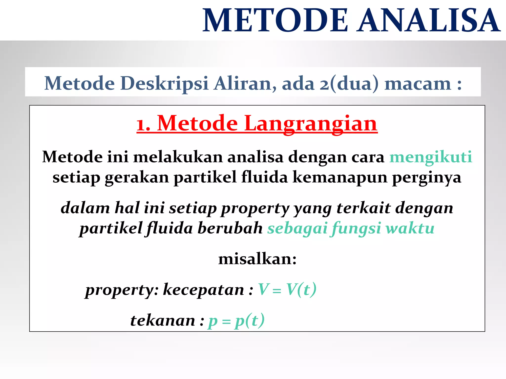 Materi 1 mekanika fluida 1 | PPT