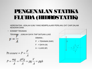 Materi 1 mekanika fluida 1 | PPT