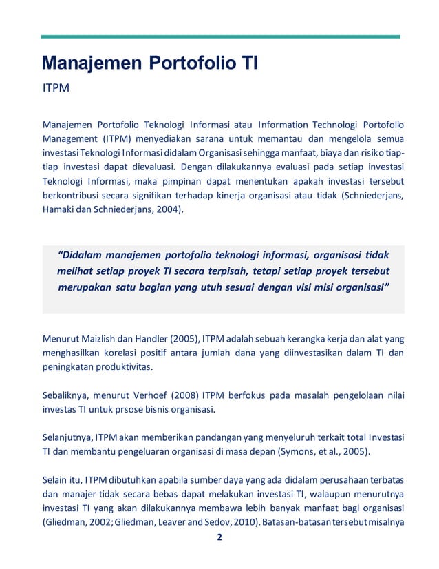 Materi 2-manajemen portofolio teknologi informasi | DOCX