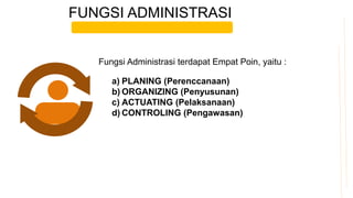 materi administrasi dan kesekretariatan. | PDF