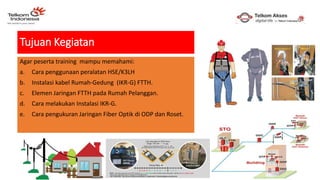 Materi 2 Instalasi Kabel Rumah / Gedung (IKR IKG) FTTX | PPTX