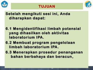 Sanitasi dan Penanganan Limbah Laboratorium | PPT