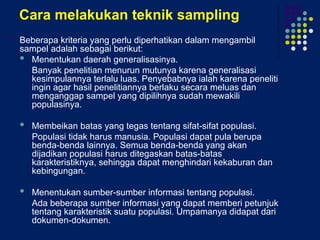 TINGKAT KESALAHAN SAMPLE-teknik menghitung besarnya sampel.ppt