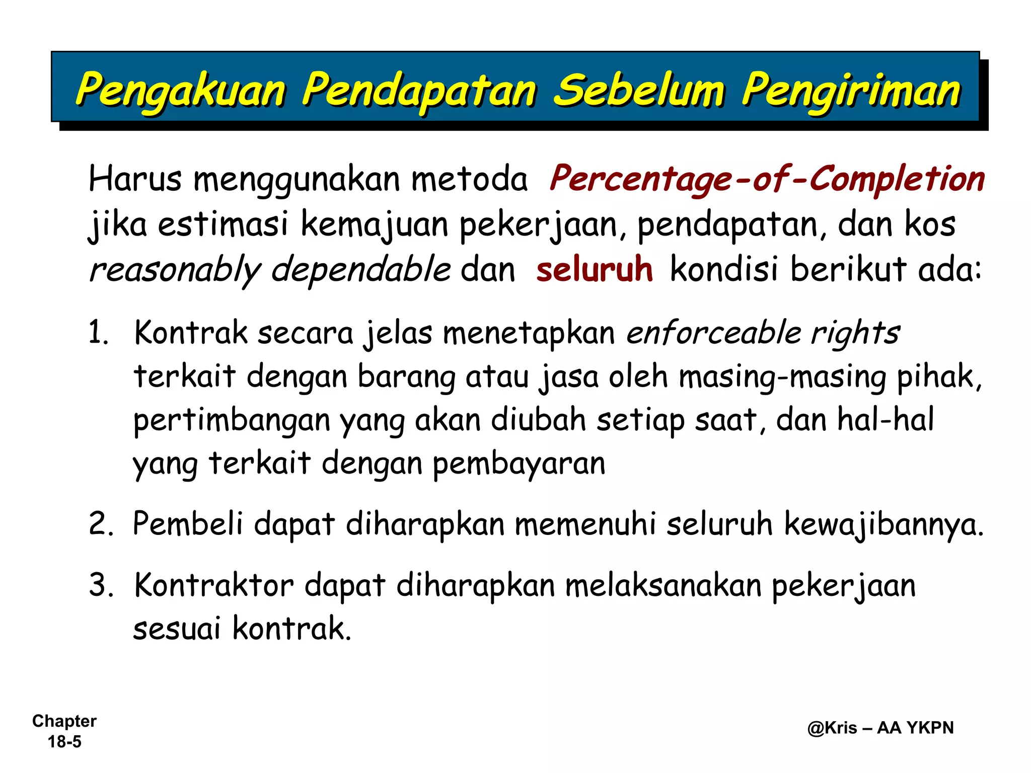 Revenue ( Pengakuan Pendapatan ) Bag 2 | PPT