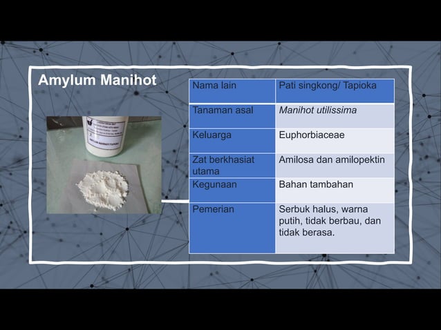 MATERI- AMYLUM ( pati ) mengandung karbohidrat | PPTX