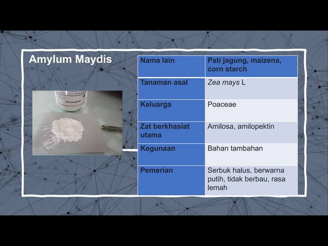 MATERI- AMYLUM ( pati ) mengandung karbohidrat | PPTX