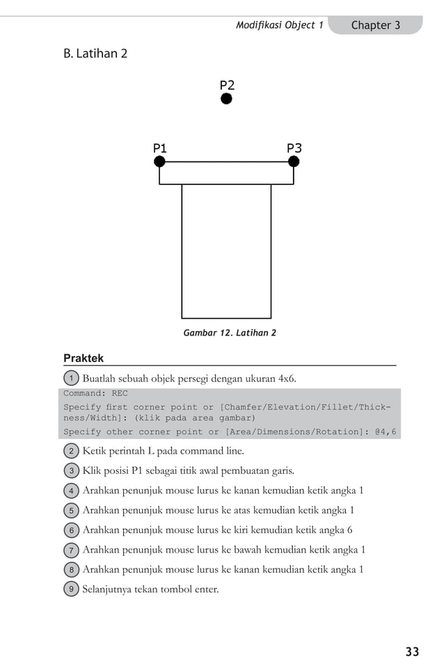 Materi autocad-2 d-2 | PDF