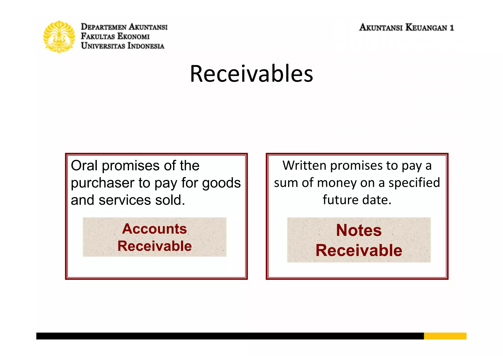 Cash and receivables | PDF
