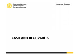 Cash and receivables | PPT