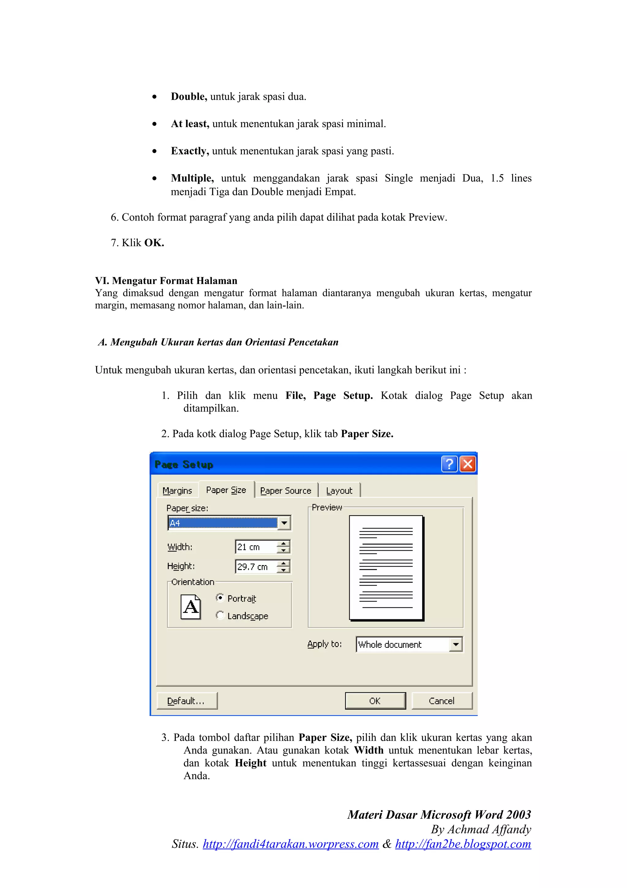 Materi dasar-word-2003 | PDF