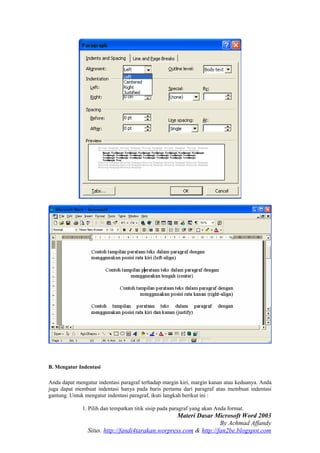 Materi dasar-word-2003 | PDF