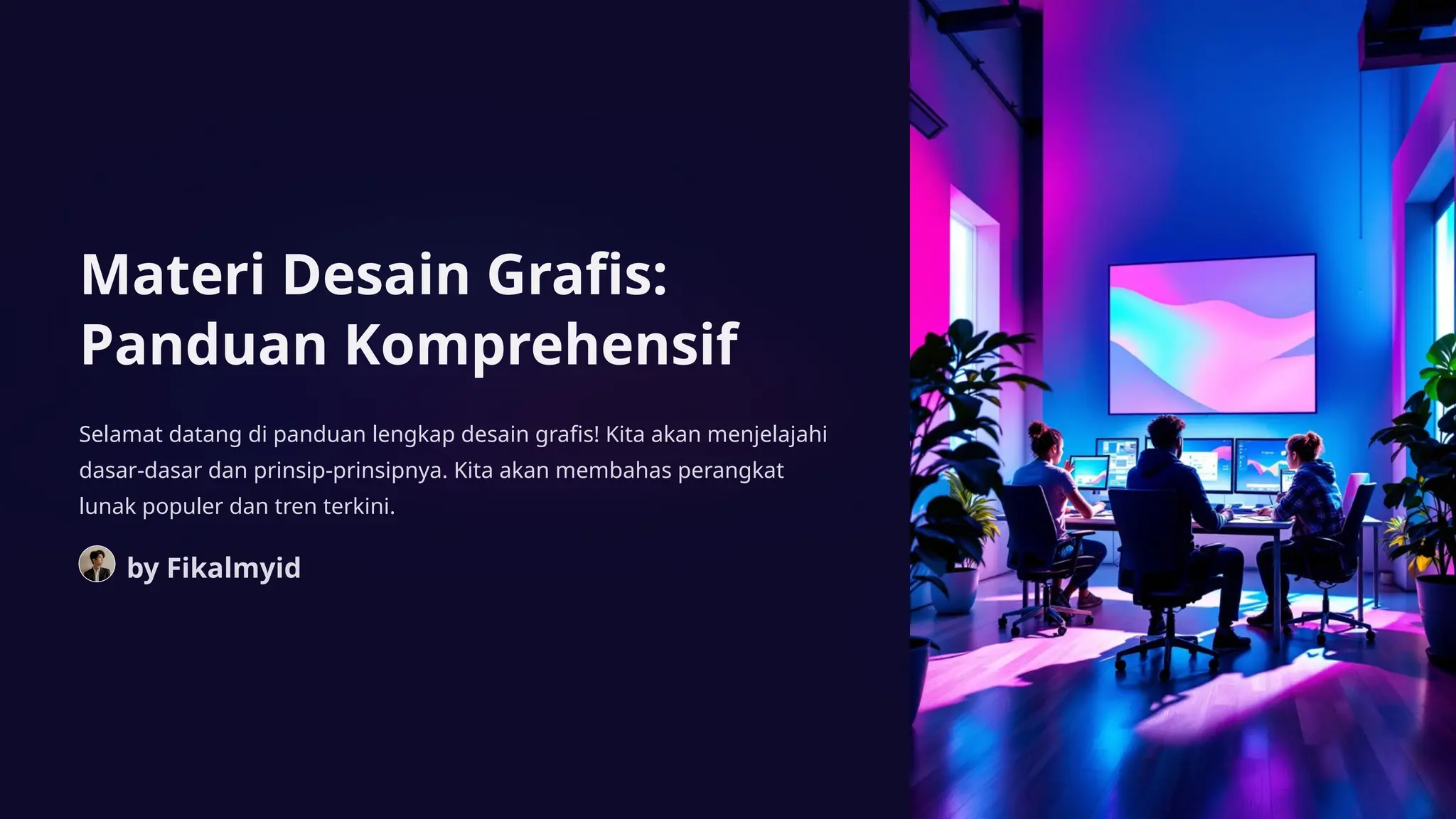 Materi Desain Grafis Lengkap PowerPoint 2025 | PPTX