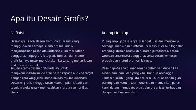 Materi Desain Grafis Lengkap PowerPoint 2025 | PPTX