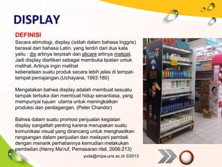 Teori Display Komunikasi Pemasaran | PDF