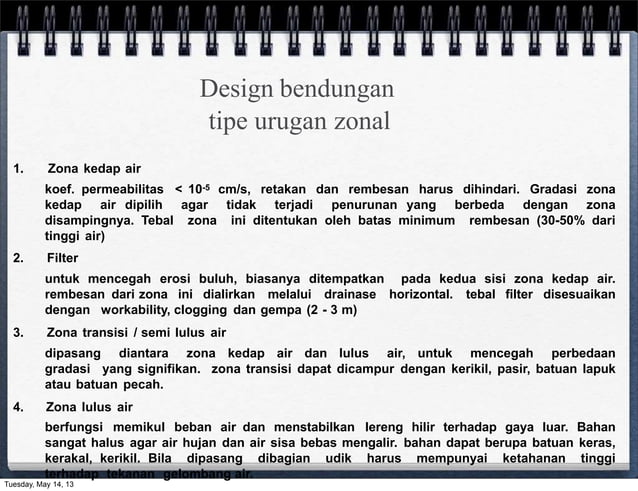 Materi ii-tipe-bendungan-urugan | PPTX