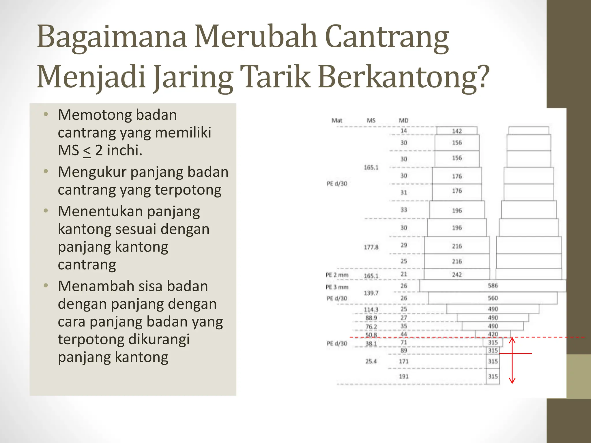 Materi - Jaring Tarik Berkantong untuk nelayan | PPTX