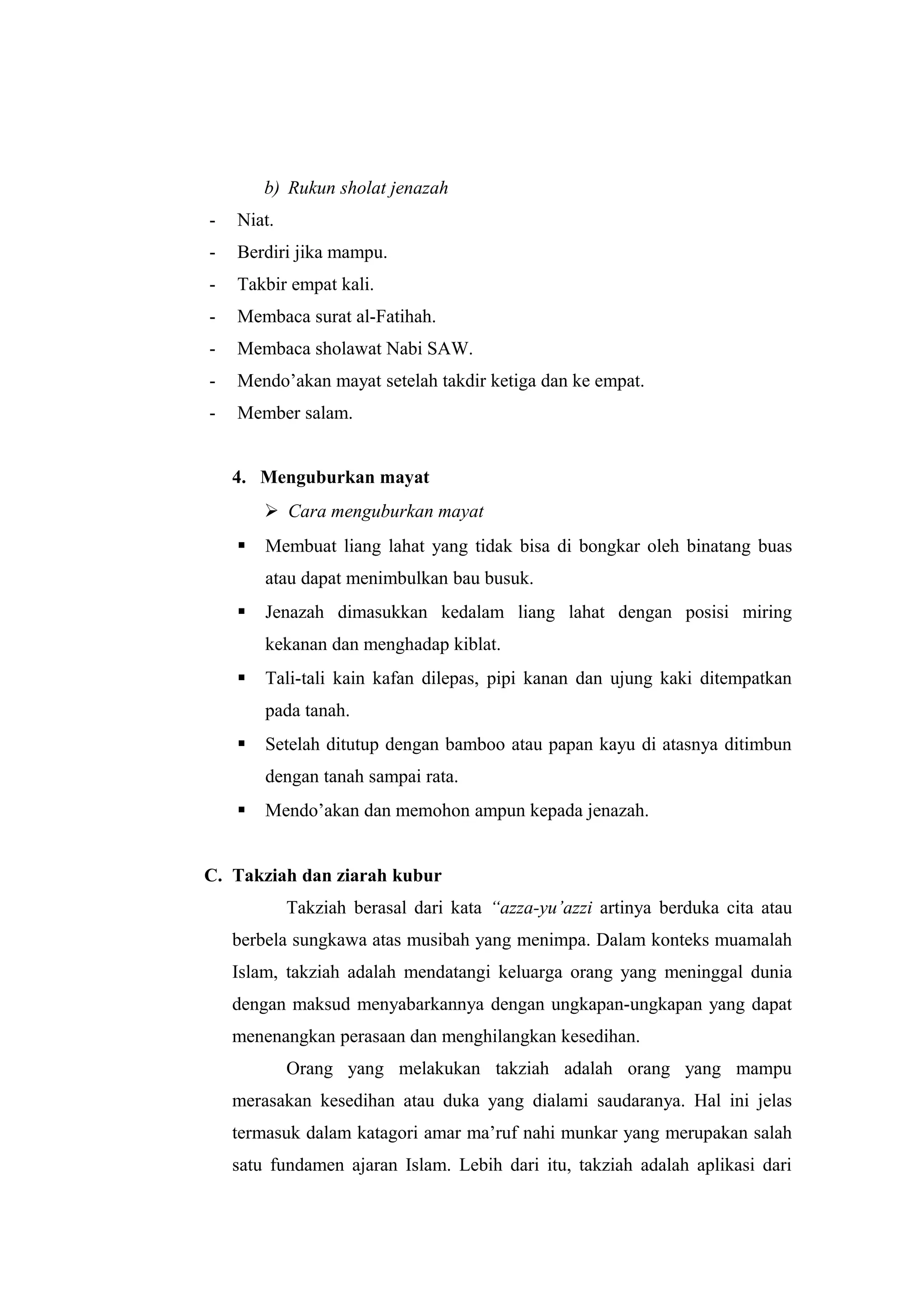 Materi jenazah | DOC