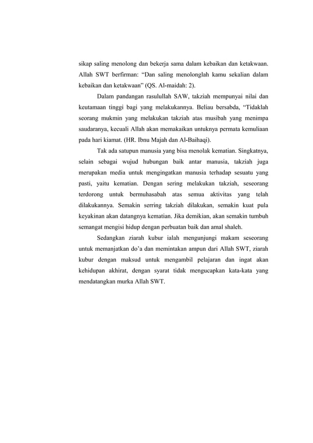 Materi jenazah | DOC