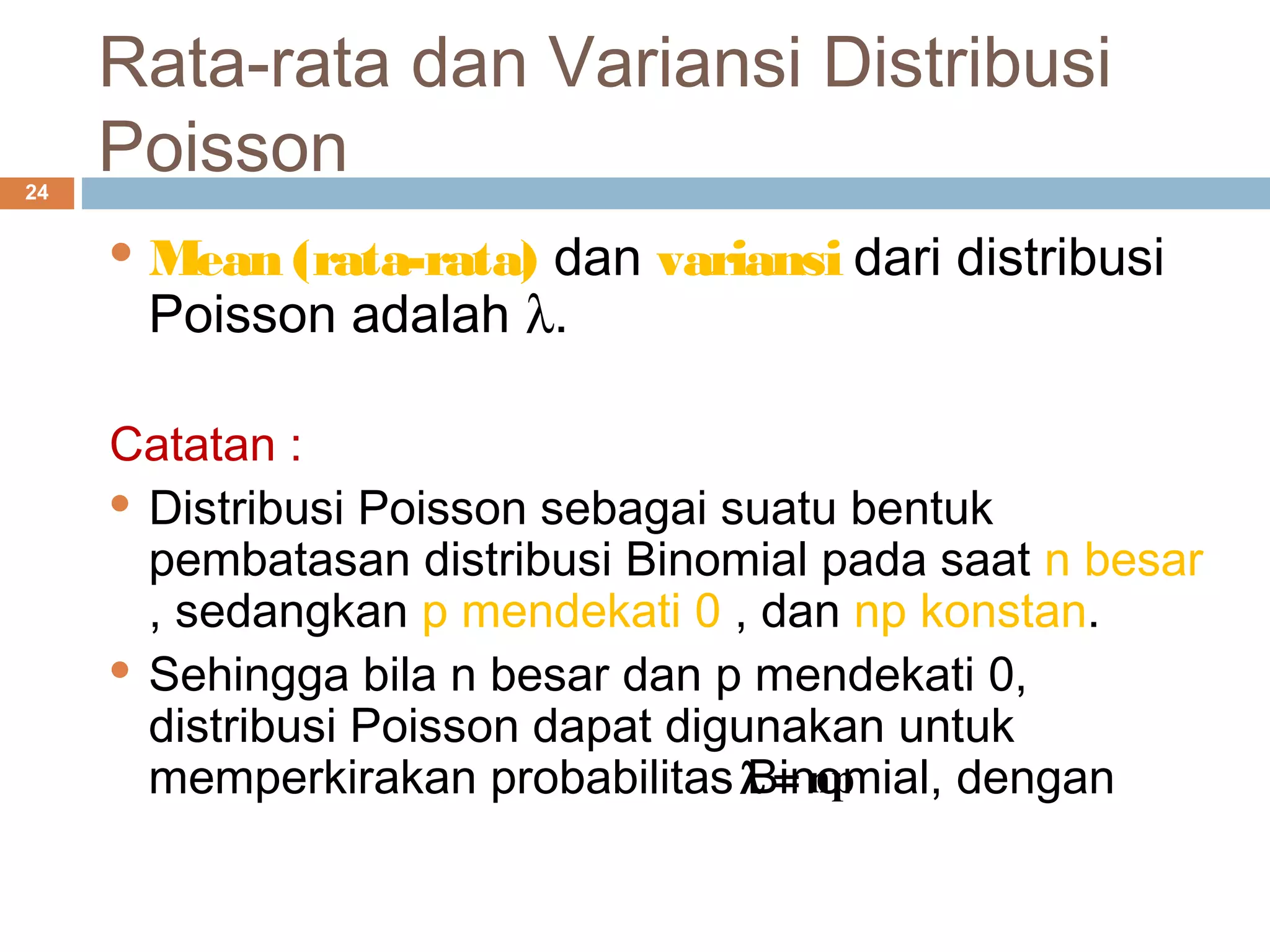 DISTRIBUSI PROBABILITAS | PPT