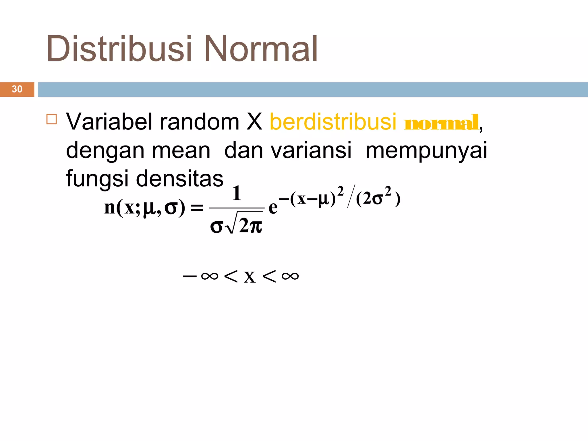 DISTRIBUSI PROBABILITAS | PPT