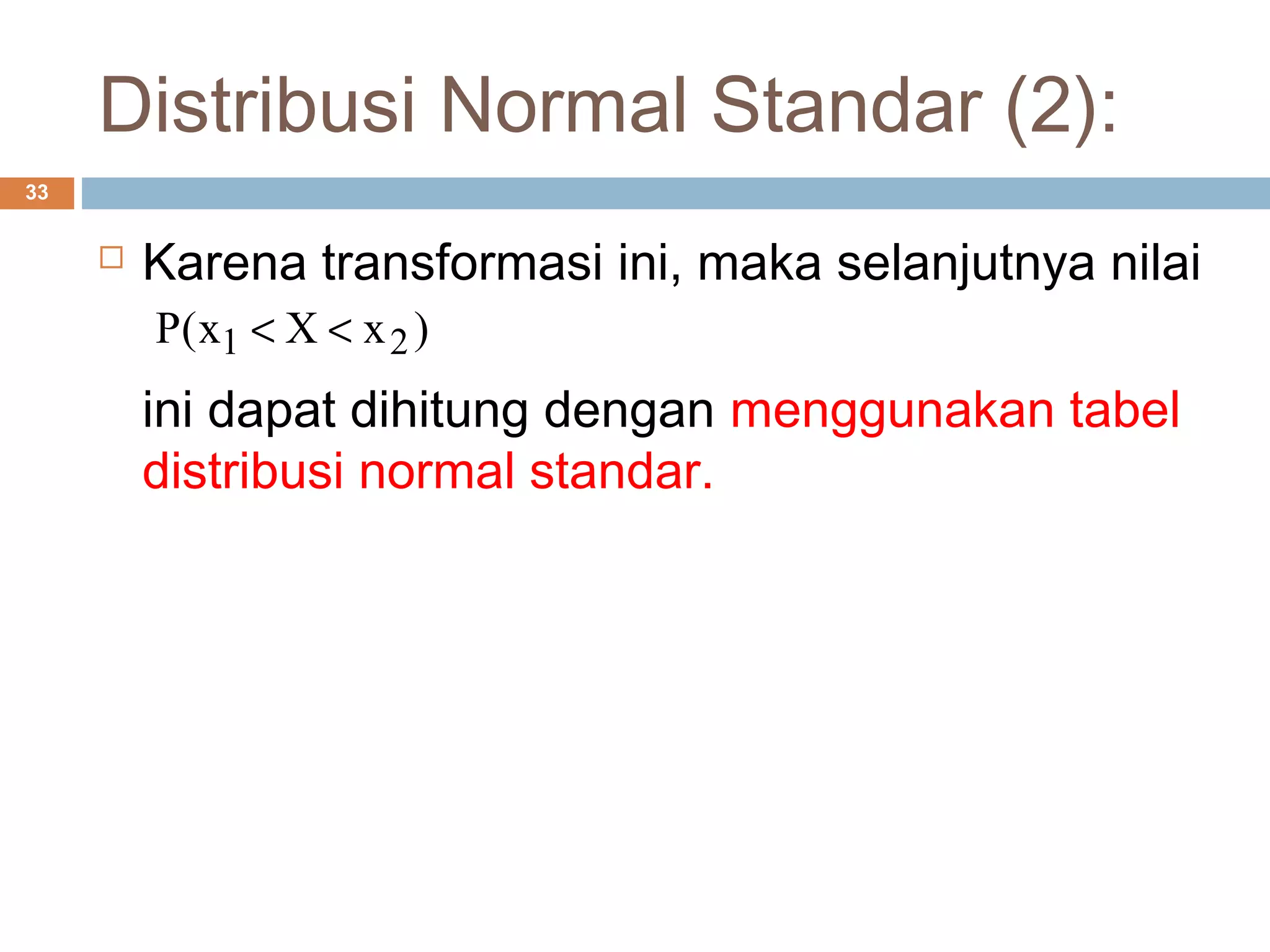 DISTRIBUSI PROBABILITAS | PPT