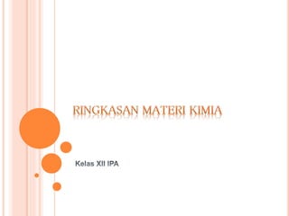 Ringkasa Materi Kimia Kelas XII IPA - Ripan Fauzi | PPT