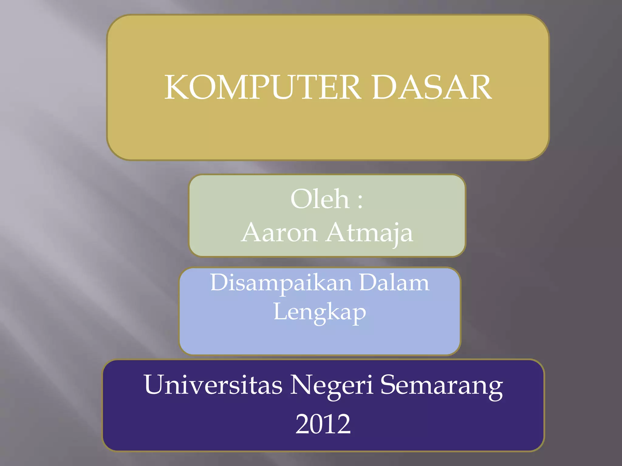 Materi komputer dasar | PPTX